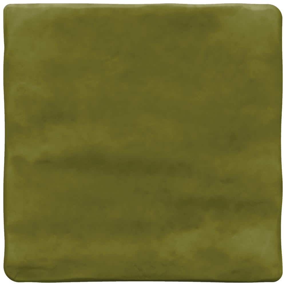 Daltile Artcrafted Fern 4 in. x 4 in. Glazed Ceramic Wall Tile (5.67 sq ...