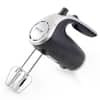 Better Chef 5-Speed 150-Watt Black Hand Mixer with Silver Accents ...