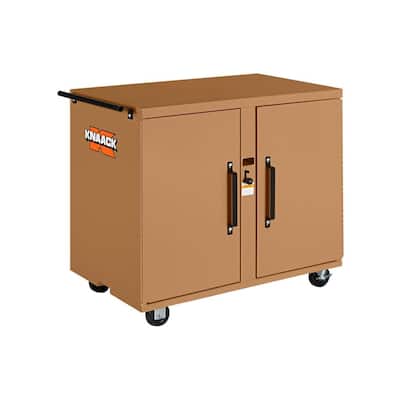 Knaack 37 in. W x 25 in. L x 40 in. H, Steel Mobile Rolling Workbench ...