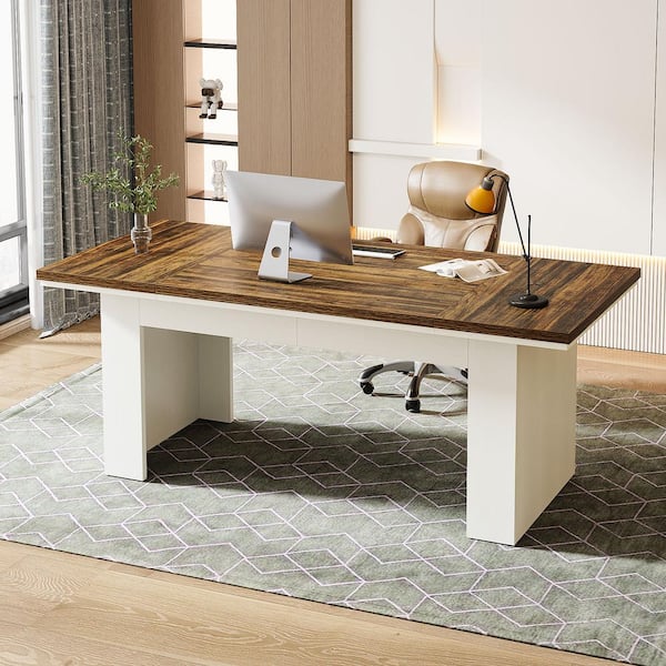 Tribesigns computer desk modern simple office desk computer table study writing desk for home office store