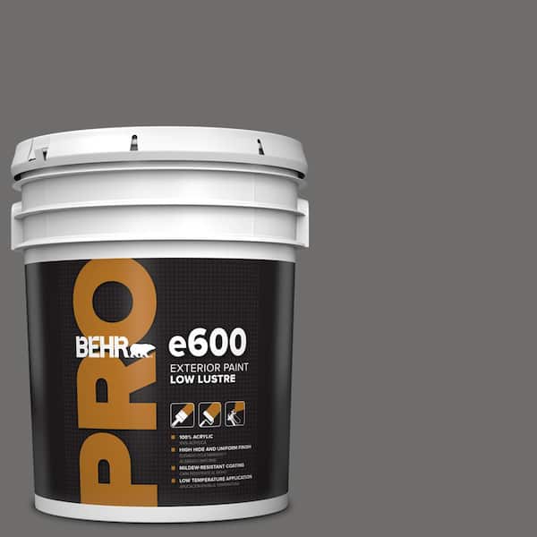 BEHR PRO 5 gal. #780F-6 Dark Granite Low Luster Exterior Paint PR62305 ...