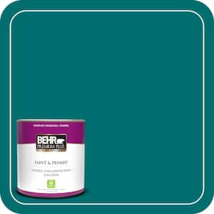 BEHR PREMIUM PLUS 1 gal. #P460-7 Caribbean Current Eggshell Enamel Low ...