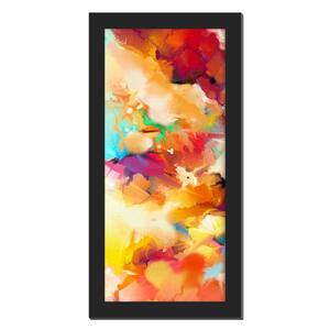 Grandeur 72 in. H x 36 in. W Modern Rectangle 4" Black Framed Floor ...