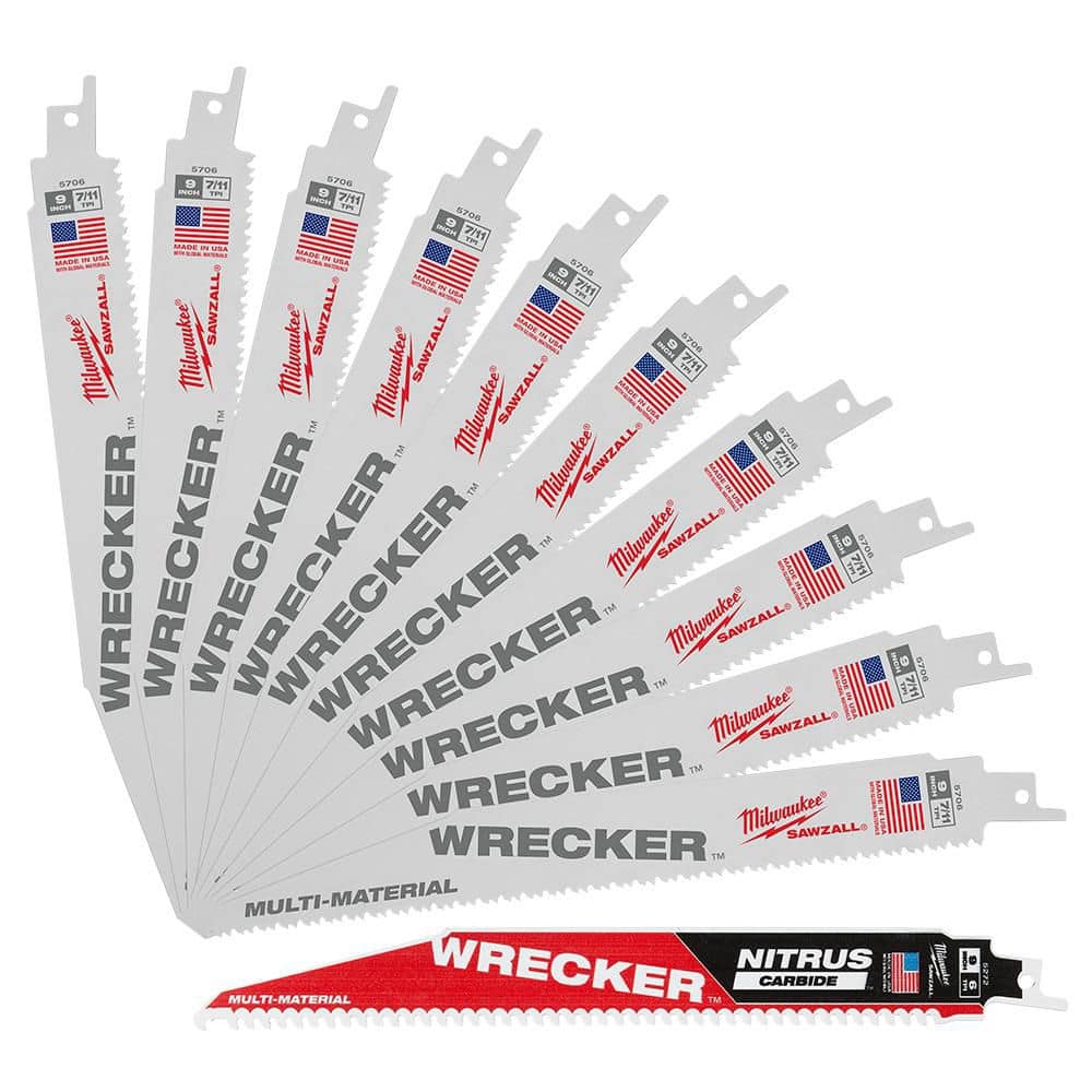Reviews for Milwaukee WRECKER 9in. 7-11 TPI Multi-Material Bi-Metal ...