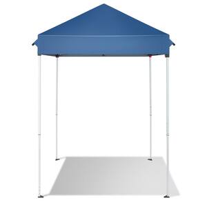 Flynama 8 ft. x 8 ft. Outdoor Slant Leg Blue Square Angled Party ...