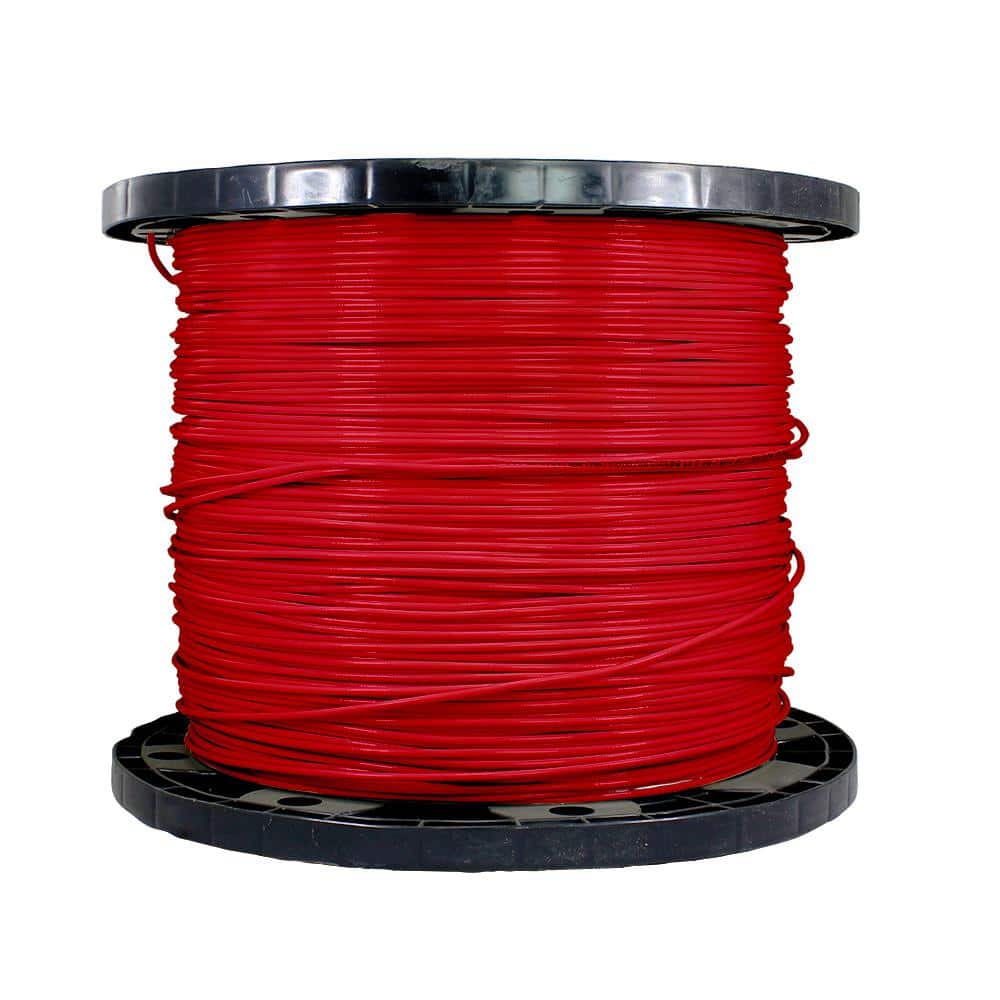 Cerrowire 2,500 ft. 12 Guage Red Solid CU THHN Wire 112-1603M - The ...