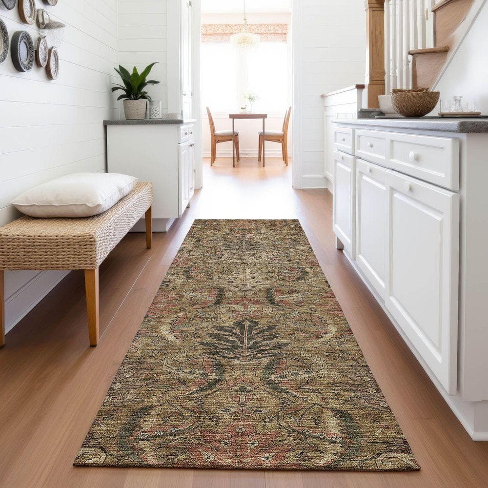 Addison Rugs Mayfield Premium Machine Washable Abstract AMF1082 Brown 2 ...