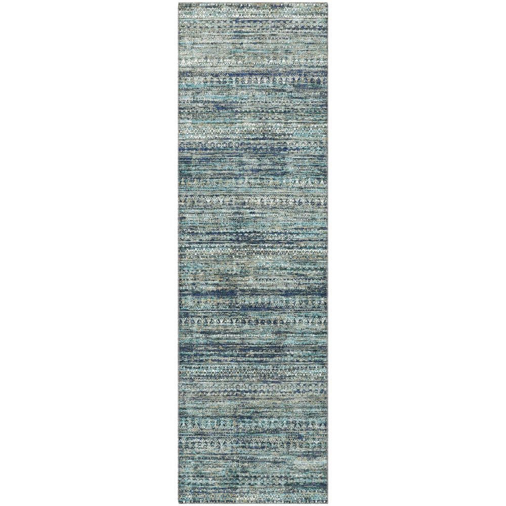 Addison Rugs Mayfield Premium Machine Washable Abstract AMF1971 Teal 2 ...