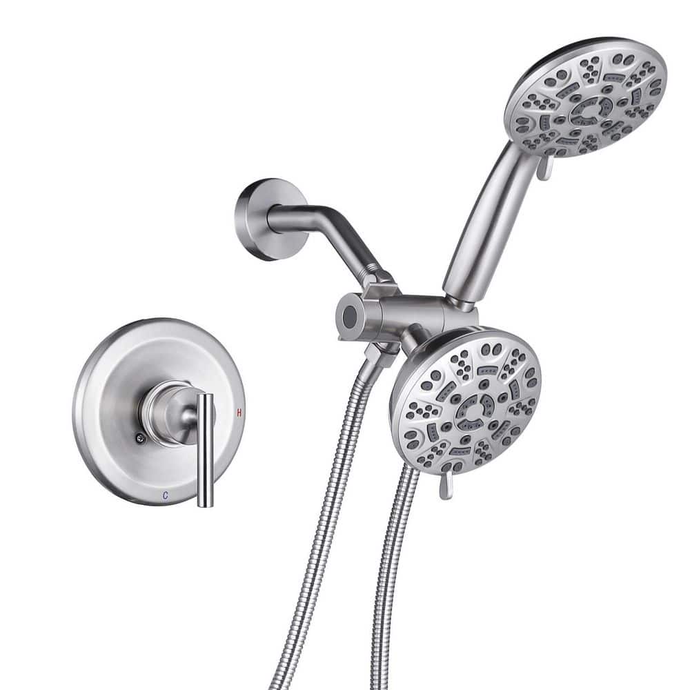 WOWOW Single-Handle 7 -Spray Shower Faucet 1.8 GPM with Dual Shower ...