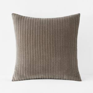 The Company Store Legends Luxury Straight Stitch Velvet Mocha Cotton ...