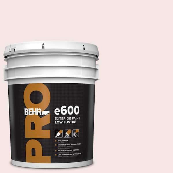 BEHR PRO 5 gal. #RD-W01 Pink Prism Low Luster Exterior Paint PR62005 ...