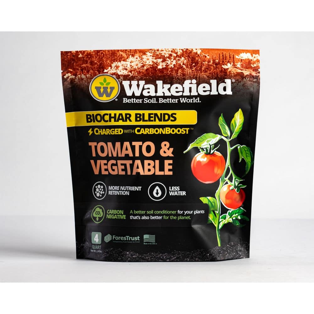 WAKEFIELD Biochar Blend with CarbonBoostfor Tomatoes and Vegetables ...