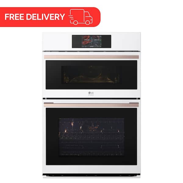 LG STUDIO 30 in. 1.7/4.7 cu. ft. Smart Combination Double Wall Oven ...