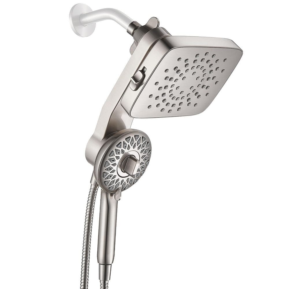 Heemli Magnetic 2-in-1 7-Spray Adjustable Dual Shower Heads Wall Mount ...