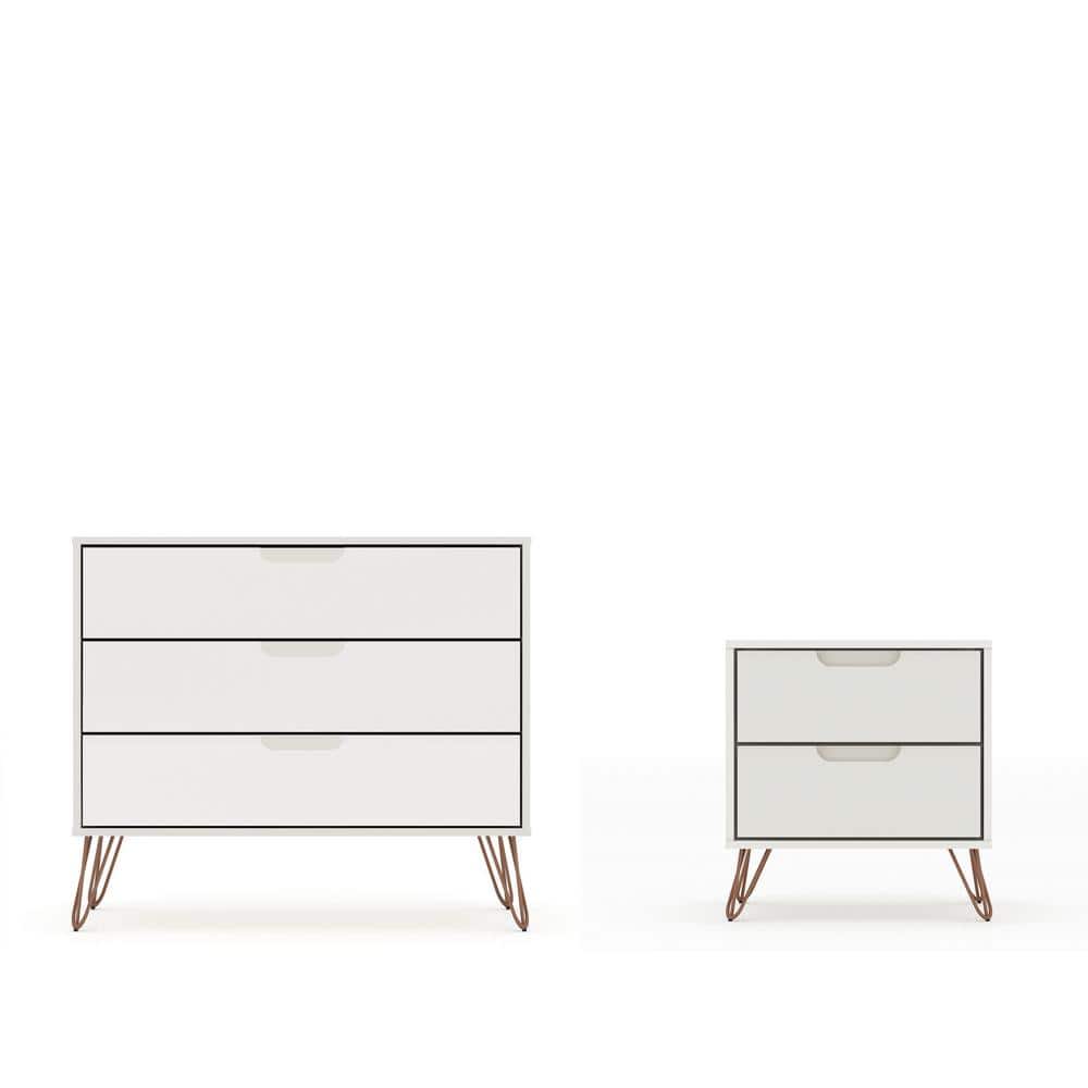 White dresser and nightstand set store