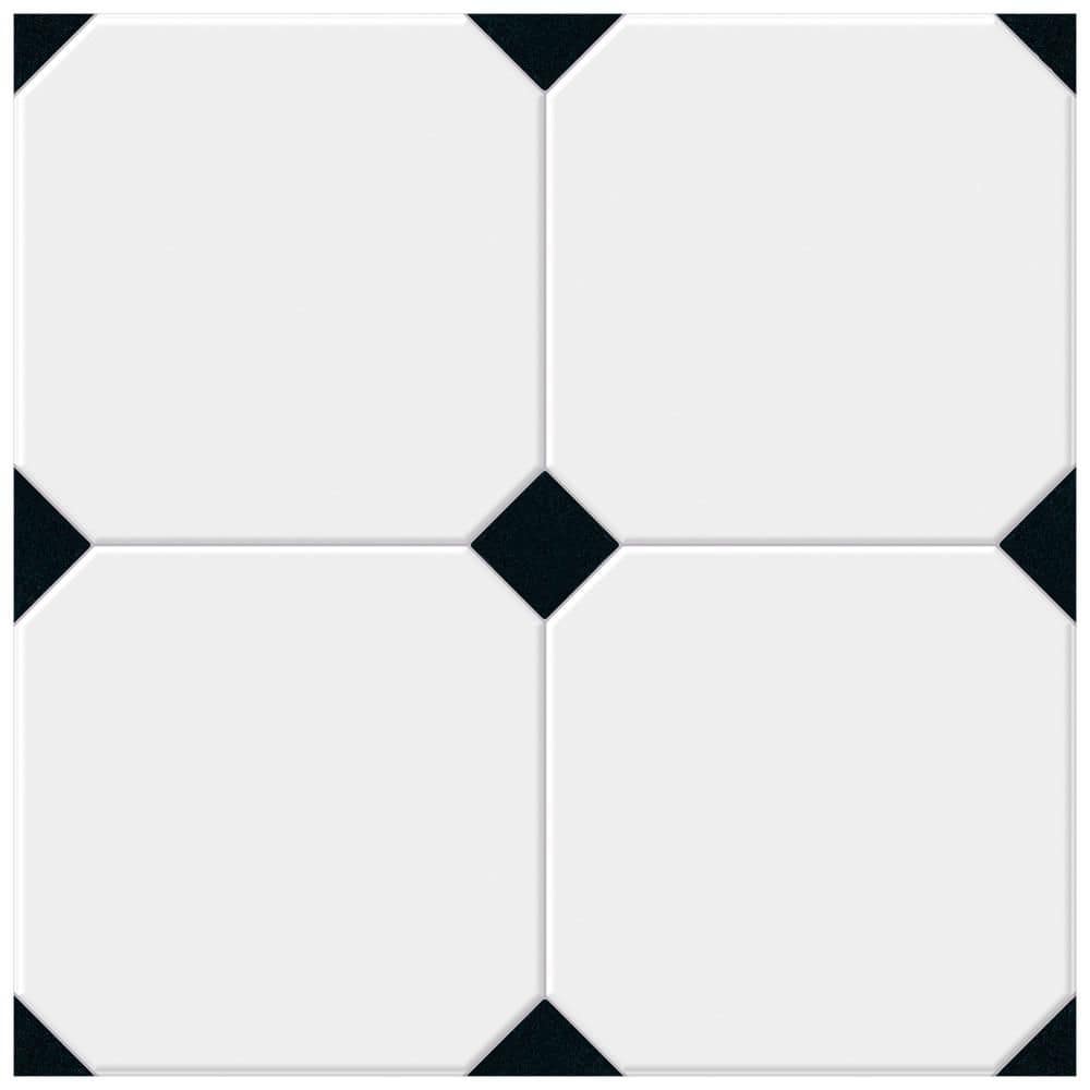 Merola Tile Betera Classique Blanco 11 in. x 11 in. Porcelain Floor and ...