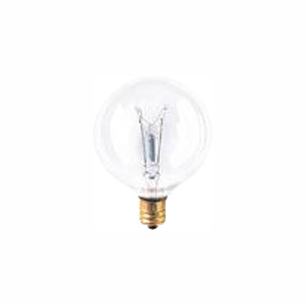 Bulbrite 25-Watt Warm White Light G16.5 (E12) Candelabra Screw Base ...