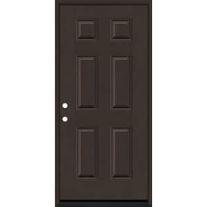 Steves & Sons Regency 36 in. x 80 in. 6 Panel RHOS Onyx Stain Mahogany ...