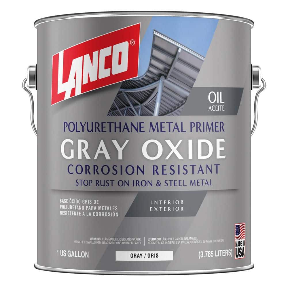 Lanco Oil-Gray Oxide 1 Gal. Gray Interior/Exterior Alkyd Metal Roof ...