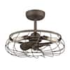 ARRANMORE LIGHTING & FANS Santiago 22 in. Indoor/Outdoor Charred Iron ...