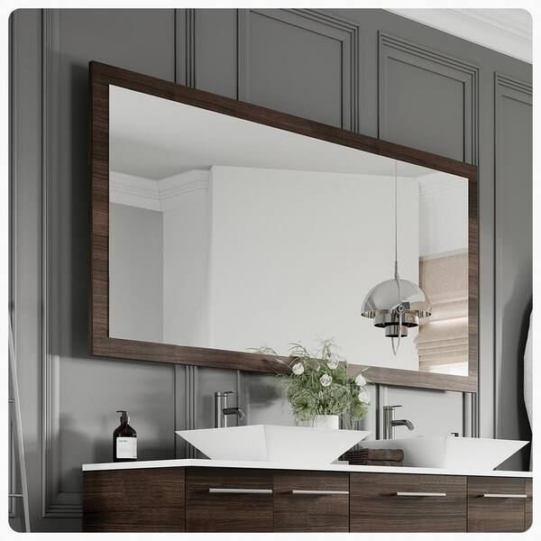 Eviva Sun 60 in. W x 30 in. H Large Rectangular Manufactured Wood ...