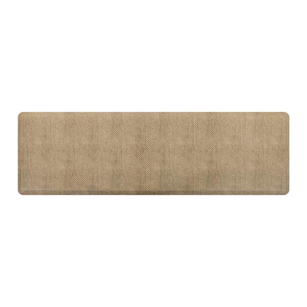 Bungalow Flooring Sole Comfort Velvet Diamonds 22 in. x 72 in. Beige ...