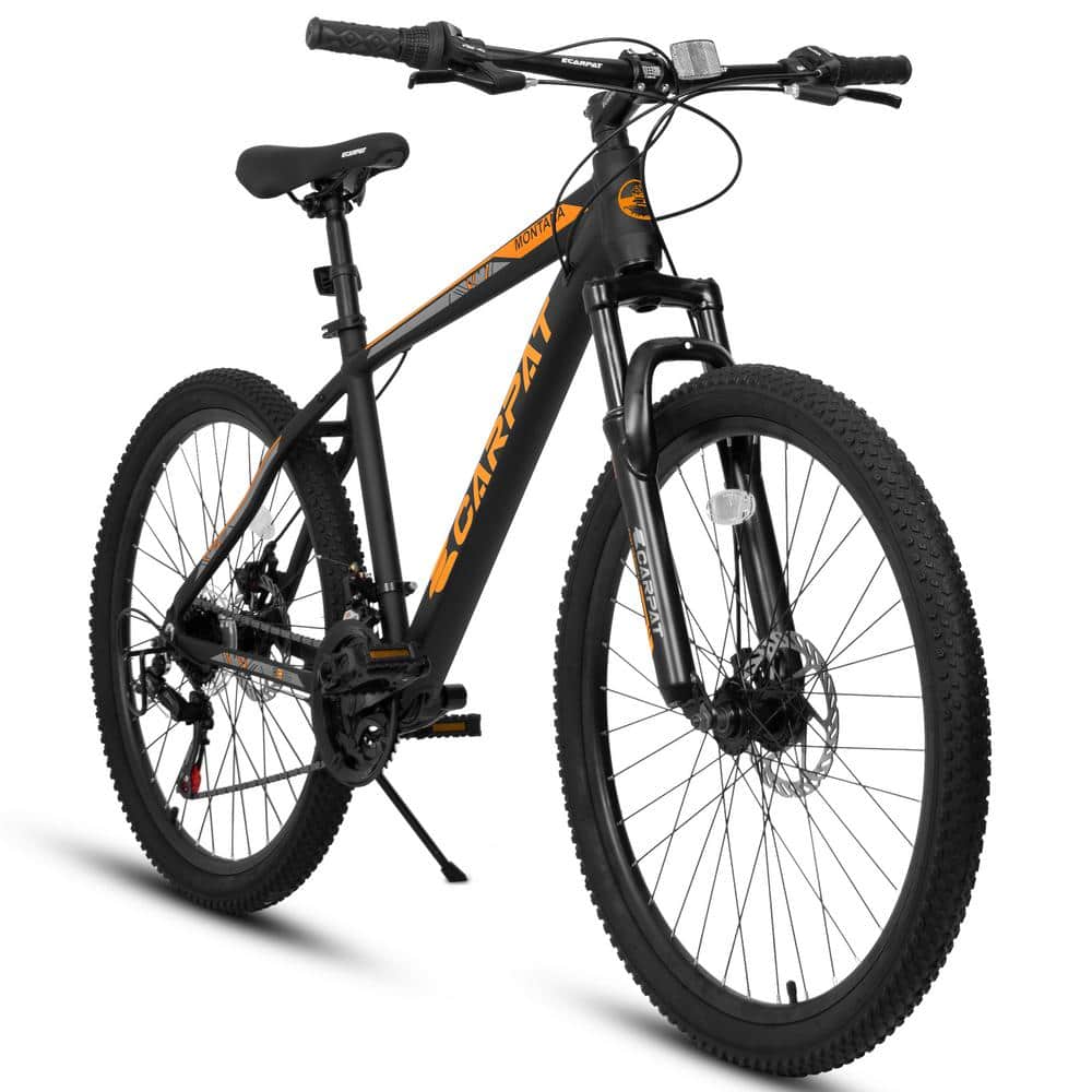 26-in. Mountain Bike Aluminum Alloy Frame Suspension Bike 21-Speed Disc Brake Mountain Bike Wide ...
