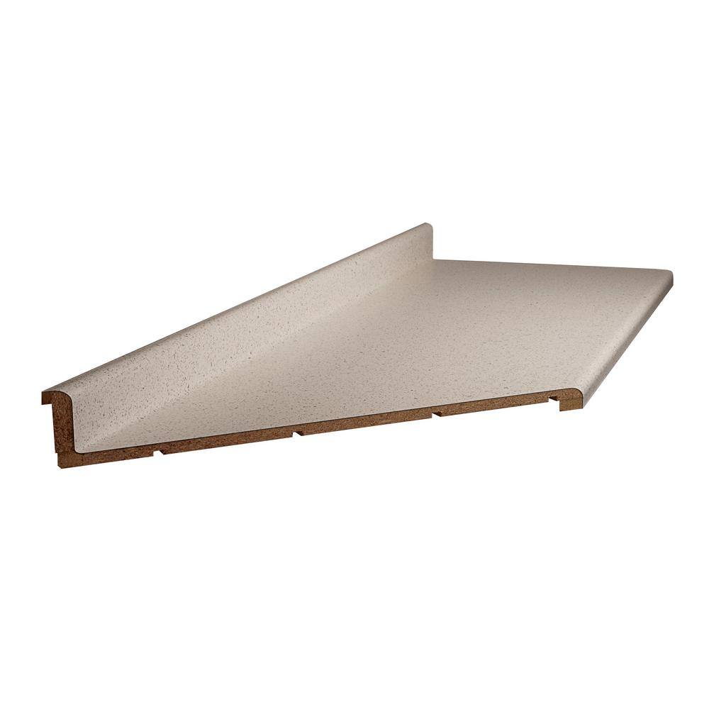 Hampton Bay 6 ft. Left Miter Laminate Countertop in Matte Sea Salt with ...