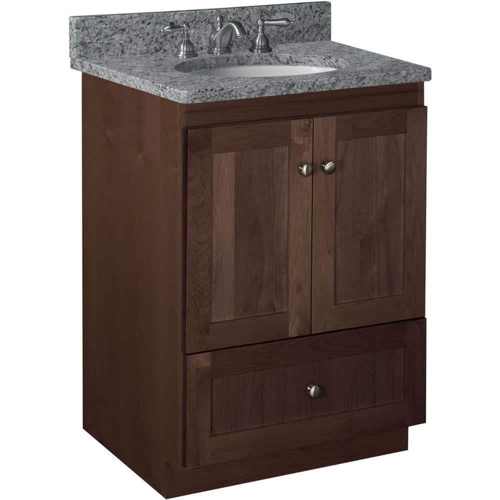Simplicity by Strasser Shaker 24 in. W x 21 in. D x 34.5 in. H Bath ...