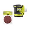 RYOBI ONE+ 18V Cordless 5 in. Random Orbit Sander (Tool Only) with 7 ...