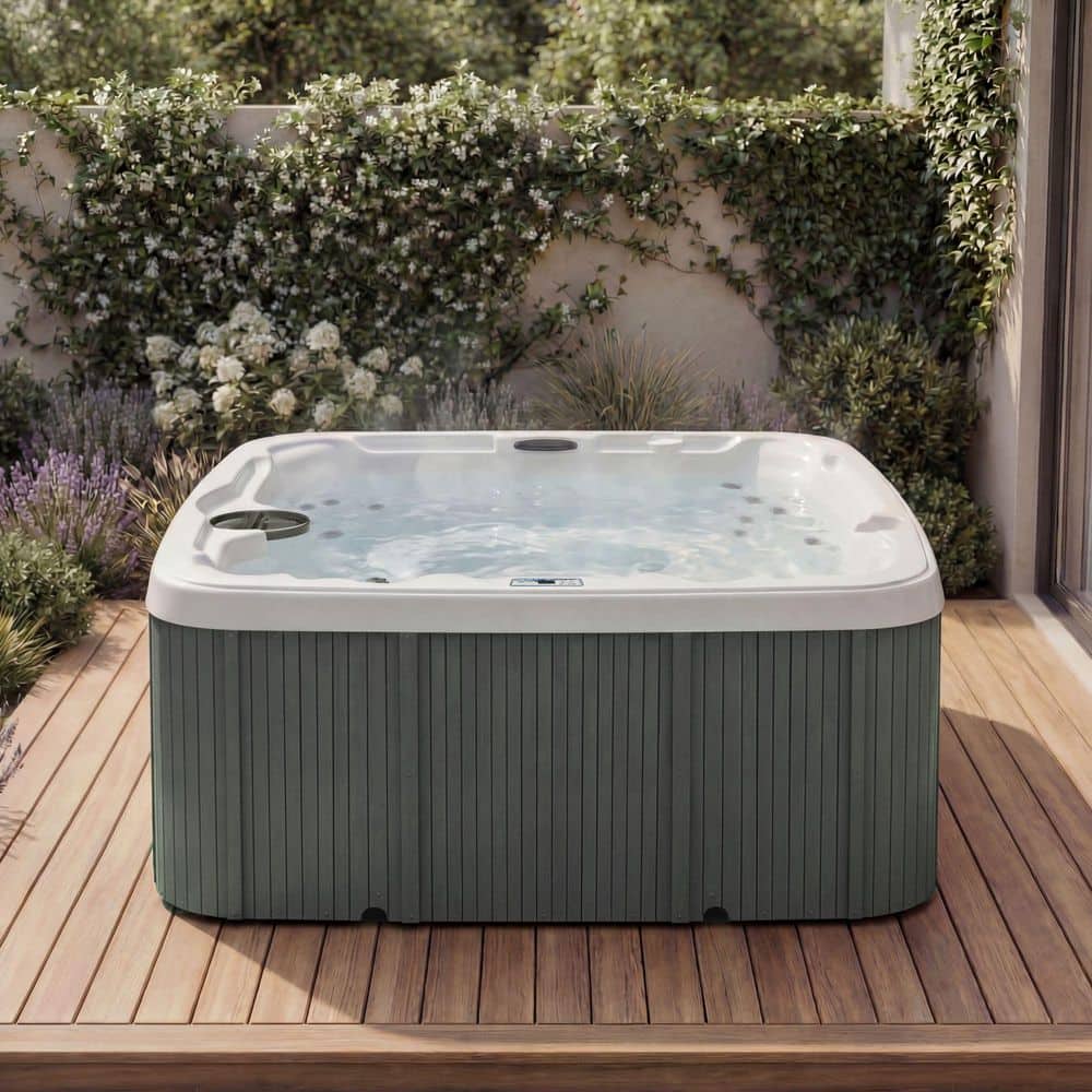 Lifesmart LS450DX 7-Person 22-Jet 110-Volt Plug and Play Spa with ...