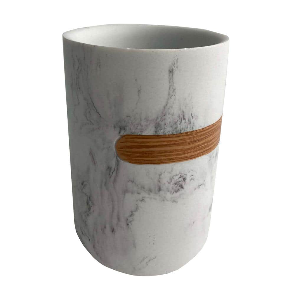 Sweet Home Collection Marble Plaza Tumbler Bathroom Accessory (1 Piece ...