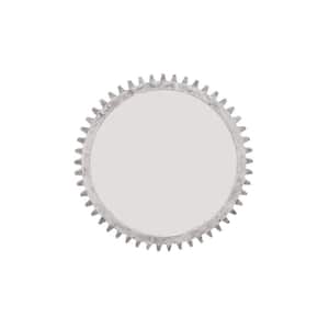 Brown 42 in. W x 42 in. Wood Round Hanging Gear Shape Decorative ...