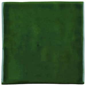Merola Tile Viva Antic Verde 4 in. x 4 in. Ceramic Wall Take Home Tile ...