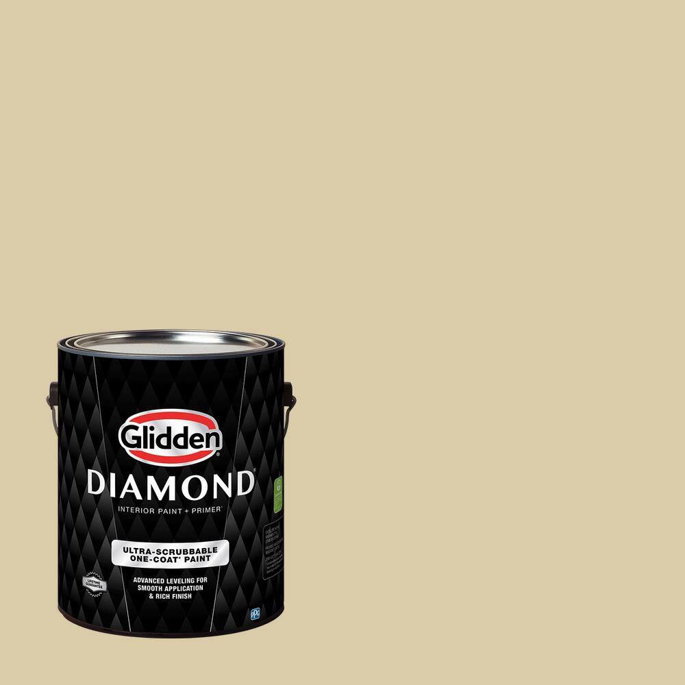 Glidden Diamond 1 gal. PPG1100-3 Baked Bread Ultra-Flat Interior Paint ...