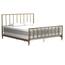 CosmoLiving by Cosmopolitan Blair Brass Gold Queen Size Metal Bed 4333339CL
