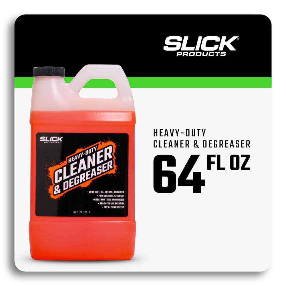 SLICK PRODUCTS 64 oz. Heavy-Duty Cleaner and Degreaser SP-HDCD-64 - The ...
