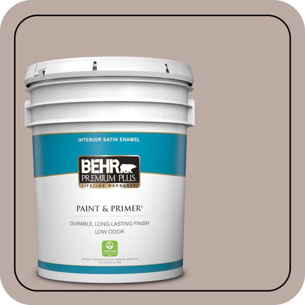 BEHR PREMIUM PLUS 5 gal. #770B-4 Classic Satin Enamel Low Odor Interior ...
