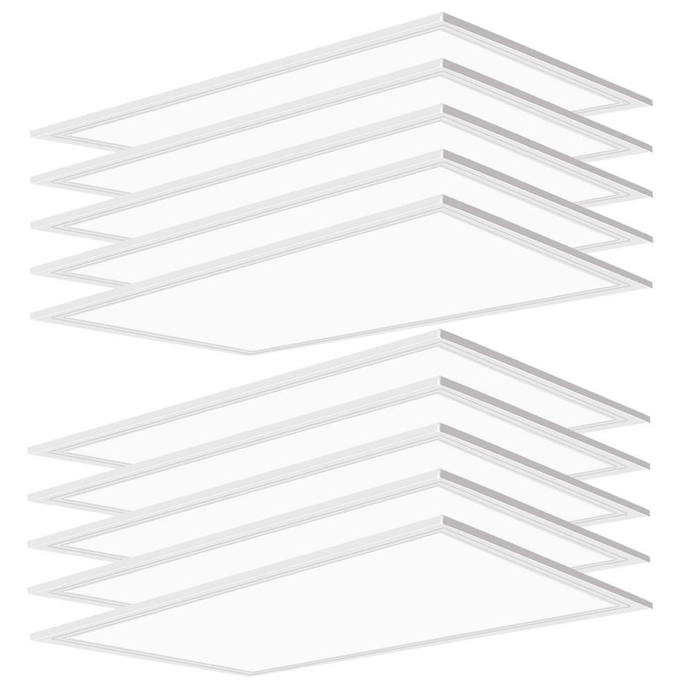 Bieuoram 2 ft. x 4 ft. 7800 Lumens Integrated LED Panel Light, 5000K ...