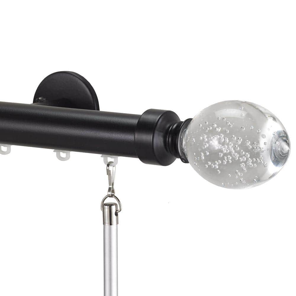 Art Decor Tekno 25 Decorative 108 in. Traverse Rod in Distressed Wood ...