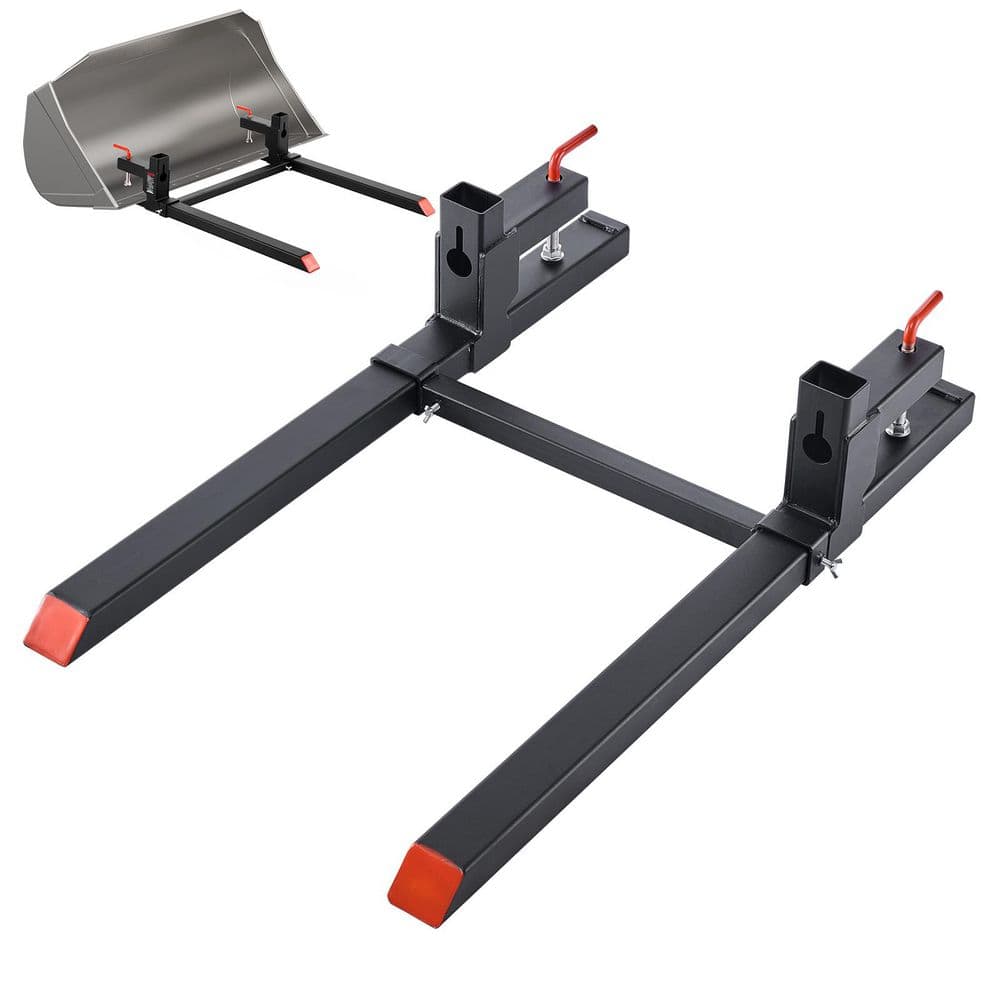 VEVOR Pallet Forks, 2000 lbs. Clamp on Pallet Forks, 43-In. Total ...