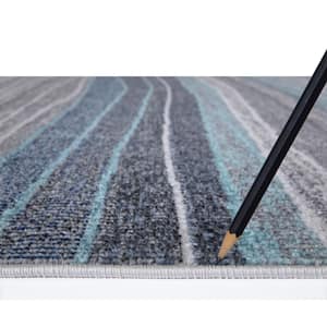 StyleWell Stripe Multi 7 ft. x 9 ft. Indoor/Outdoor Area Rug 40166 ...