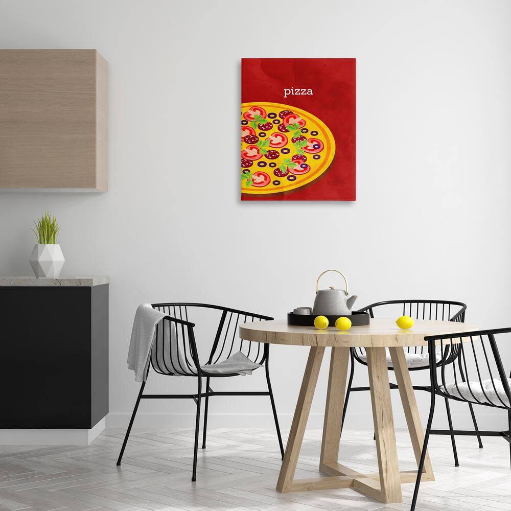 Stupell Industries Tasty Savory Pizza by Kim Allen Unframed Food ...
