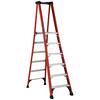 Louisville Ladder 6 ft. Fiberglass Pinnacle Platform Ladder with 375 ...