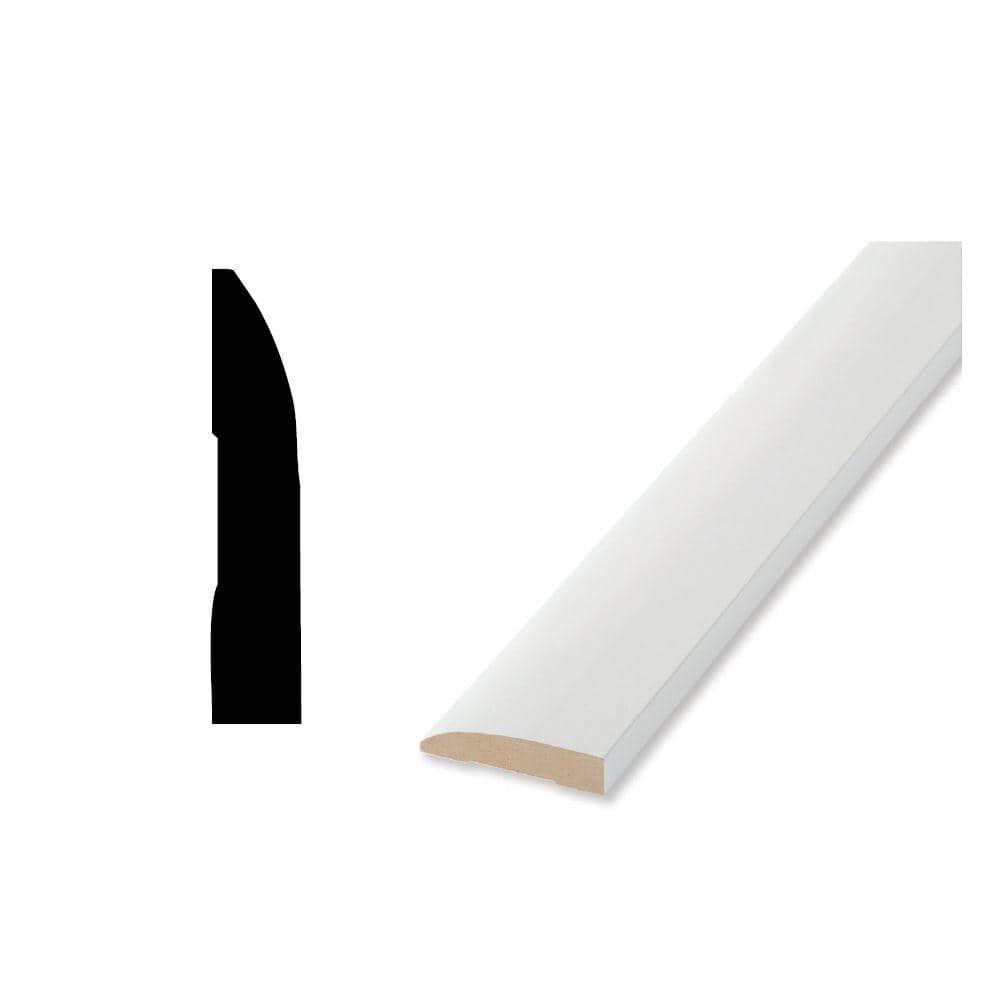 Woodgrain Millwork WG 726 1/2 in. x 2-1/4 in. MDF Base Molding 10001758 ...
