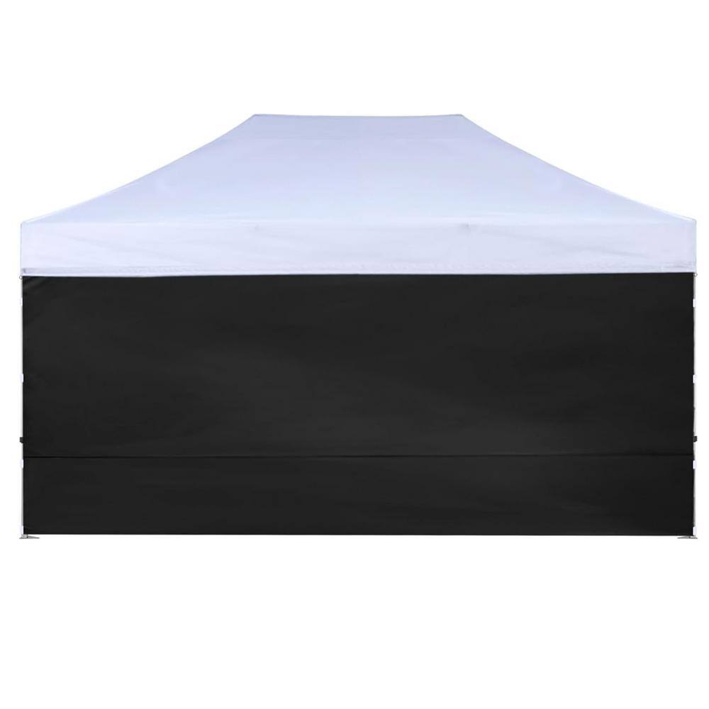 CoastShade 10 ft. x 15 ft. Black SunWall Canopy Tent Sidewalls for Pop ...