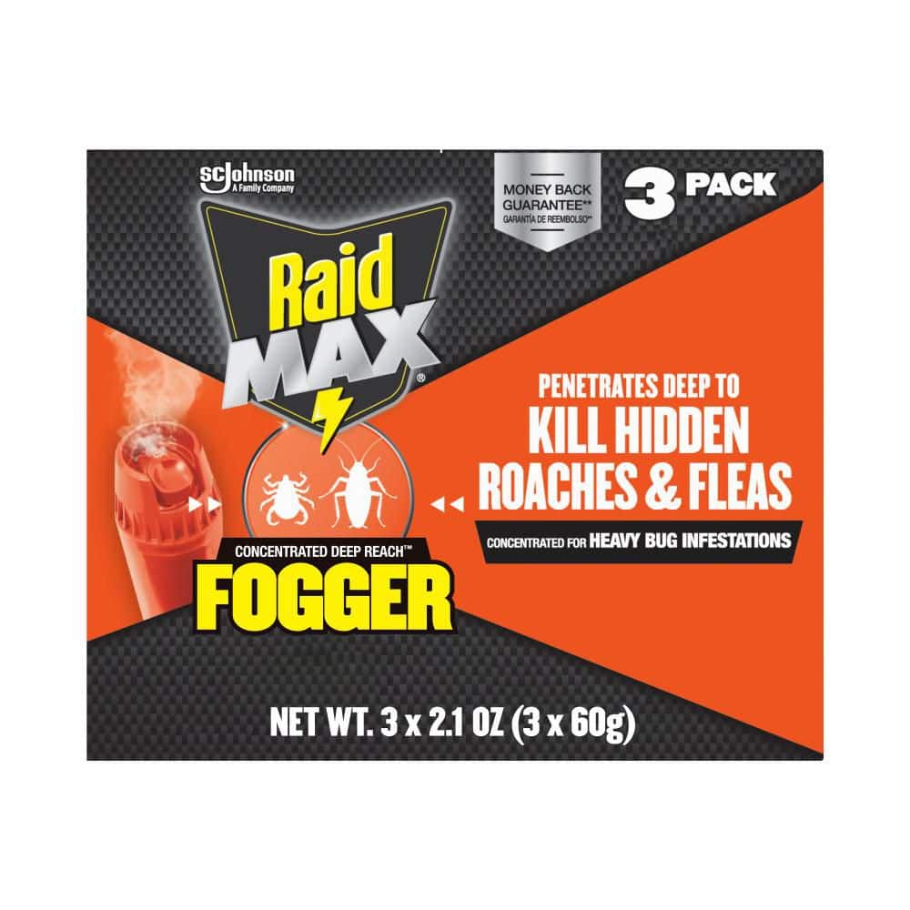 Raid Max 2.1 oz. Max Concentrated Fogger 3 Pk SCJ643409 - The Home Depot