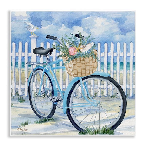 Stupell Industries Rosemary Beach Bicycle by Paul Brent Unframed ...