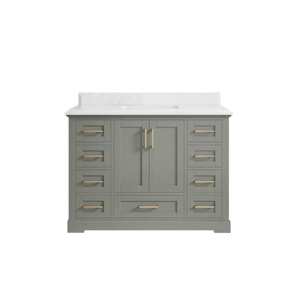 Willow Collections Boston 48 in. W x 22 in. D x 36 in. H Single Sink ...