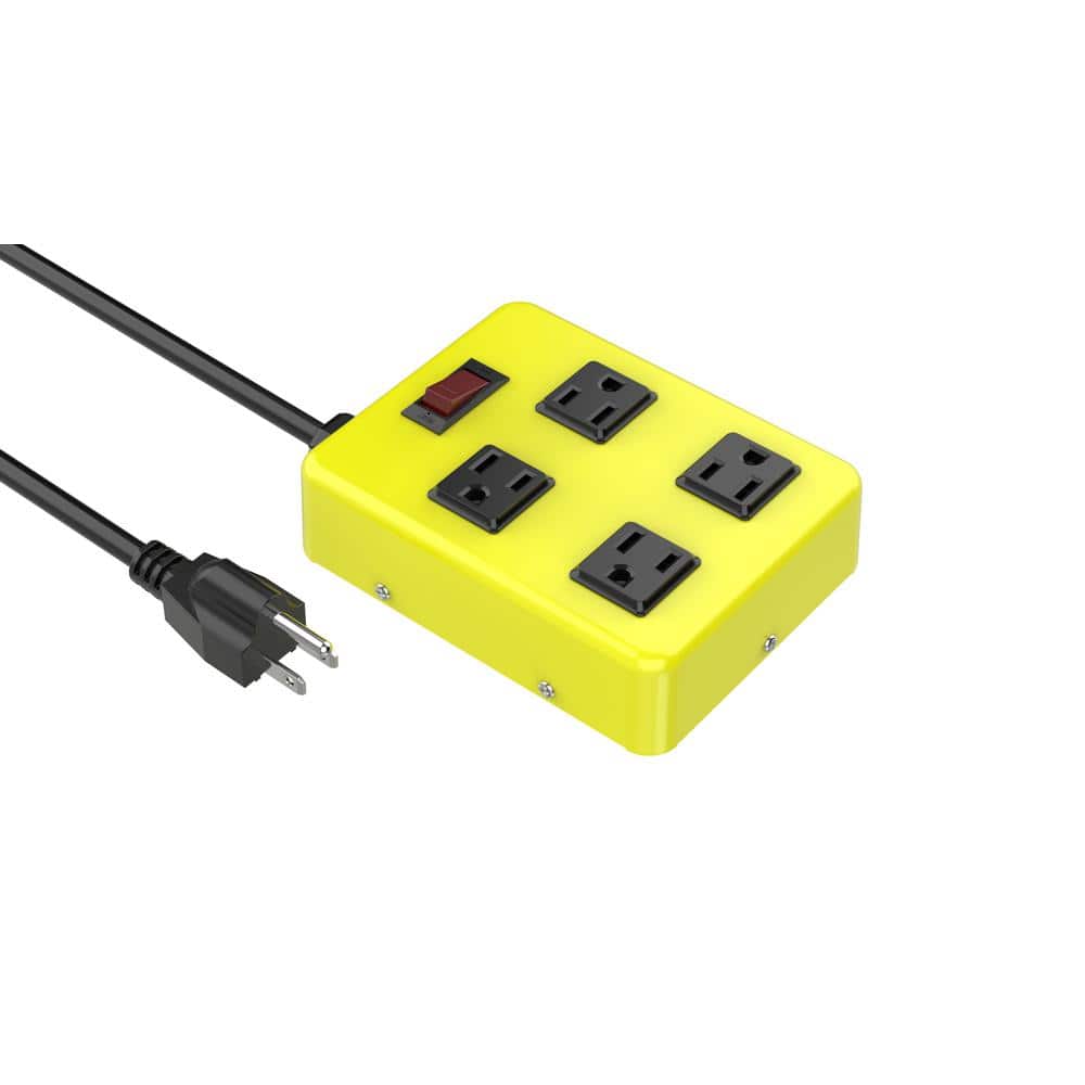 Commercial Electric 4 ft. 4-Outlet Metal Power Block YLPT-142 - The ...